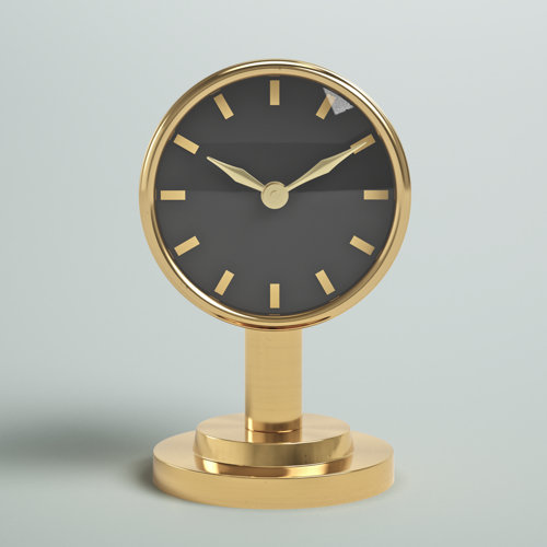 Greyleigh™ Analog Stainless Steel Mechanical Tabletop Clock & Reviews ...