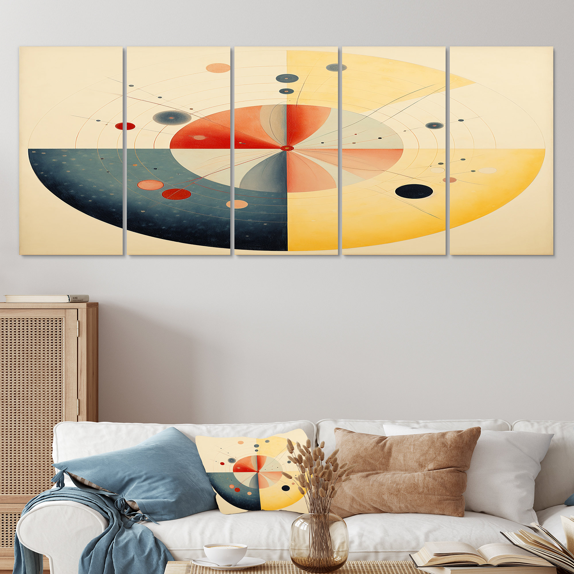 George Oliver Arcane Mandala - Geometric Wall Art For Living Room 5 ...