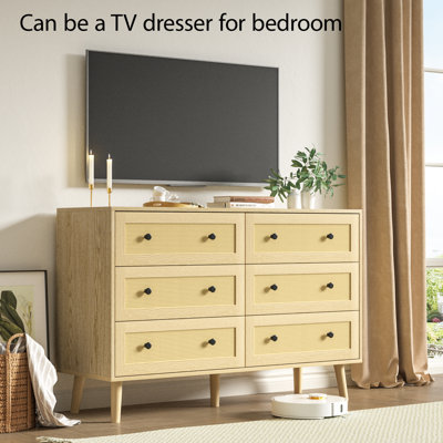 Bay Isle Home Aleeah 6 - Drawer Dresser | Wayfair