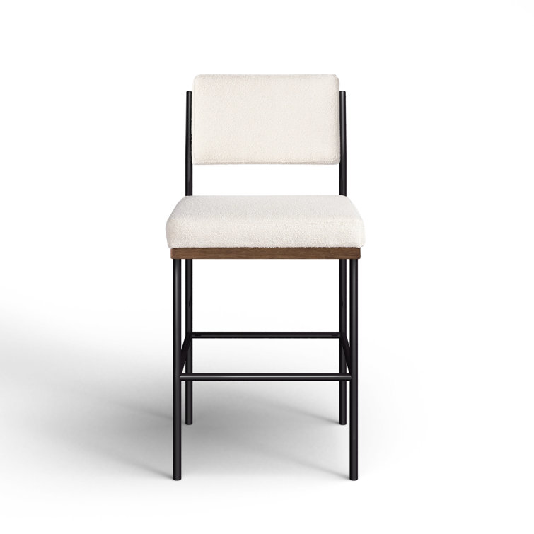 Birch Lane™ Popovich Upholstered Counter Stool & Reviews | Wayfair
