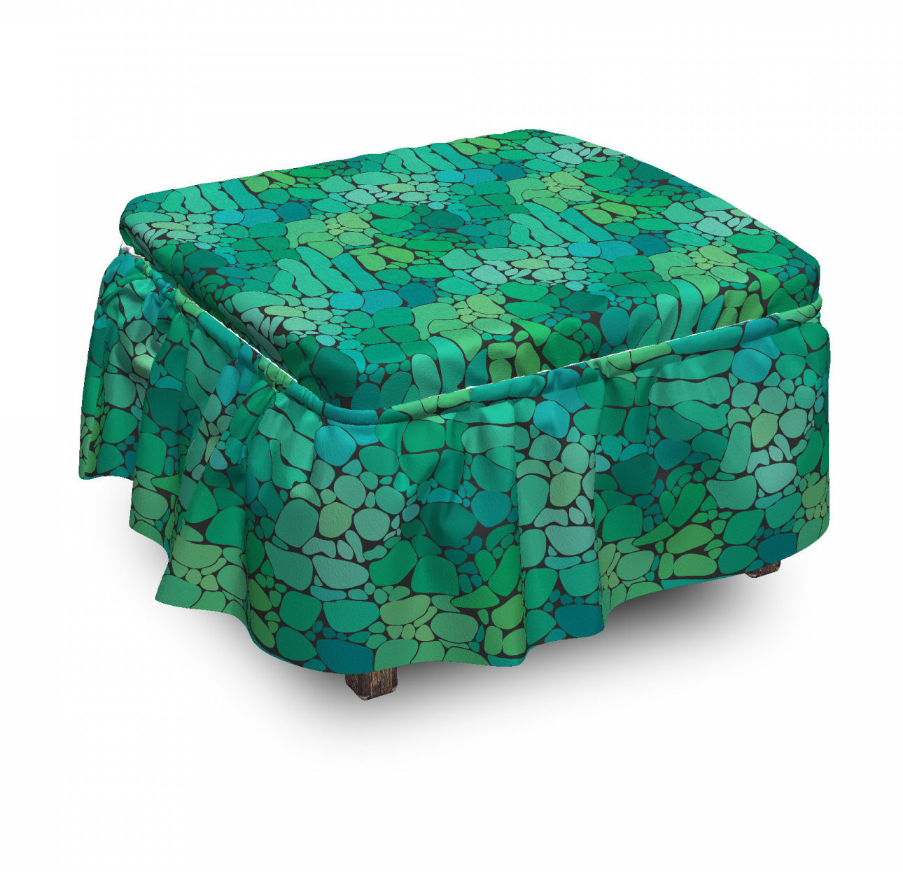 East Urban Home Exotic Crocodile Skin Ottoman Slipcover | Wayfair
