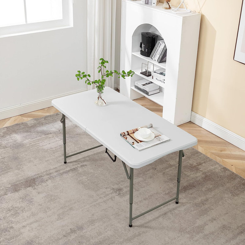 Famis Corp 48'' Plastic Rectangular Adjustable Banquet Table | Wayfair