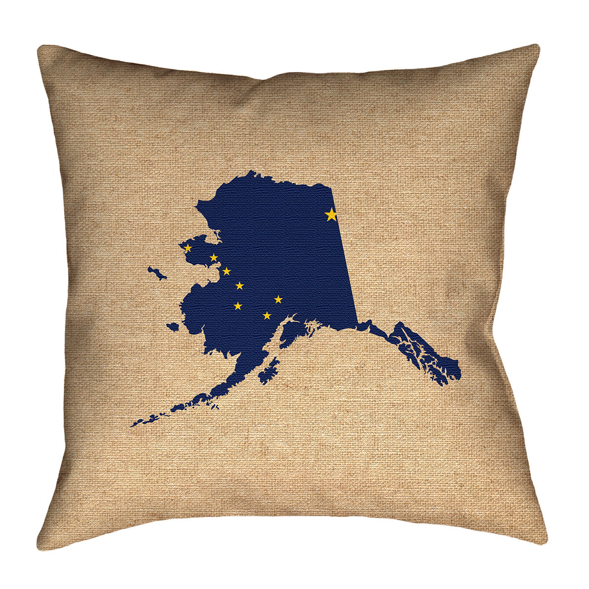 ArtVerse Alaska Flag in , Spun Polyester/Cover Only - Indoor | Wayfair