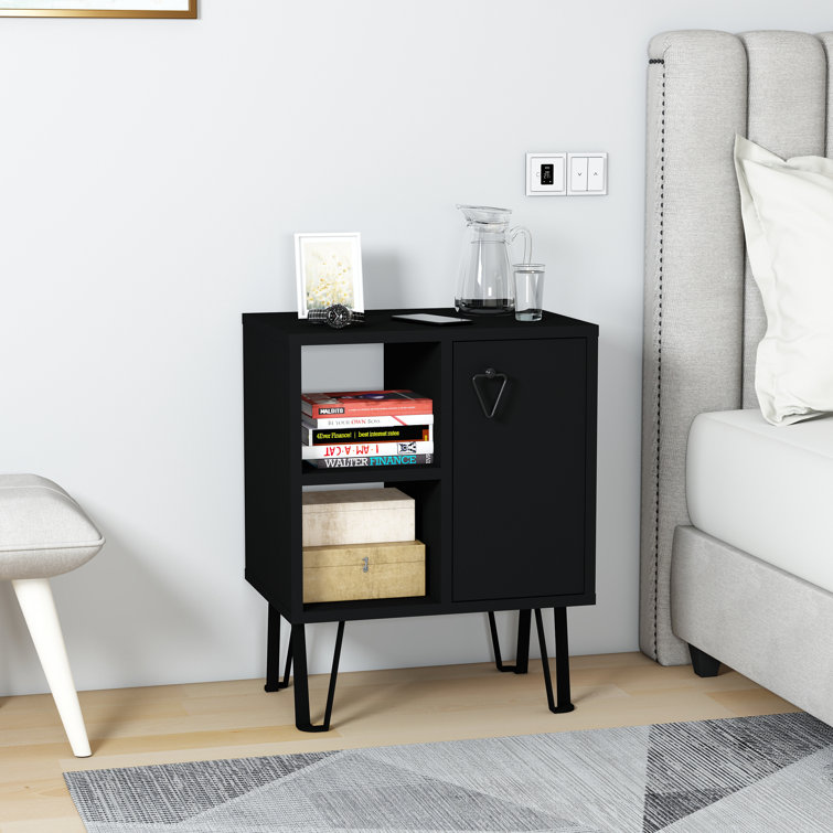 George Oliver Niland Particle Board Bedside Table | Wayfair.co.uk