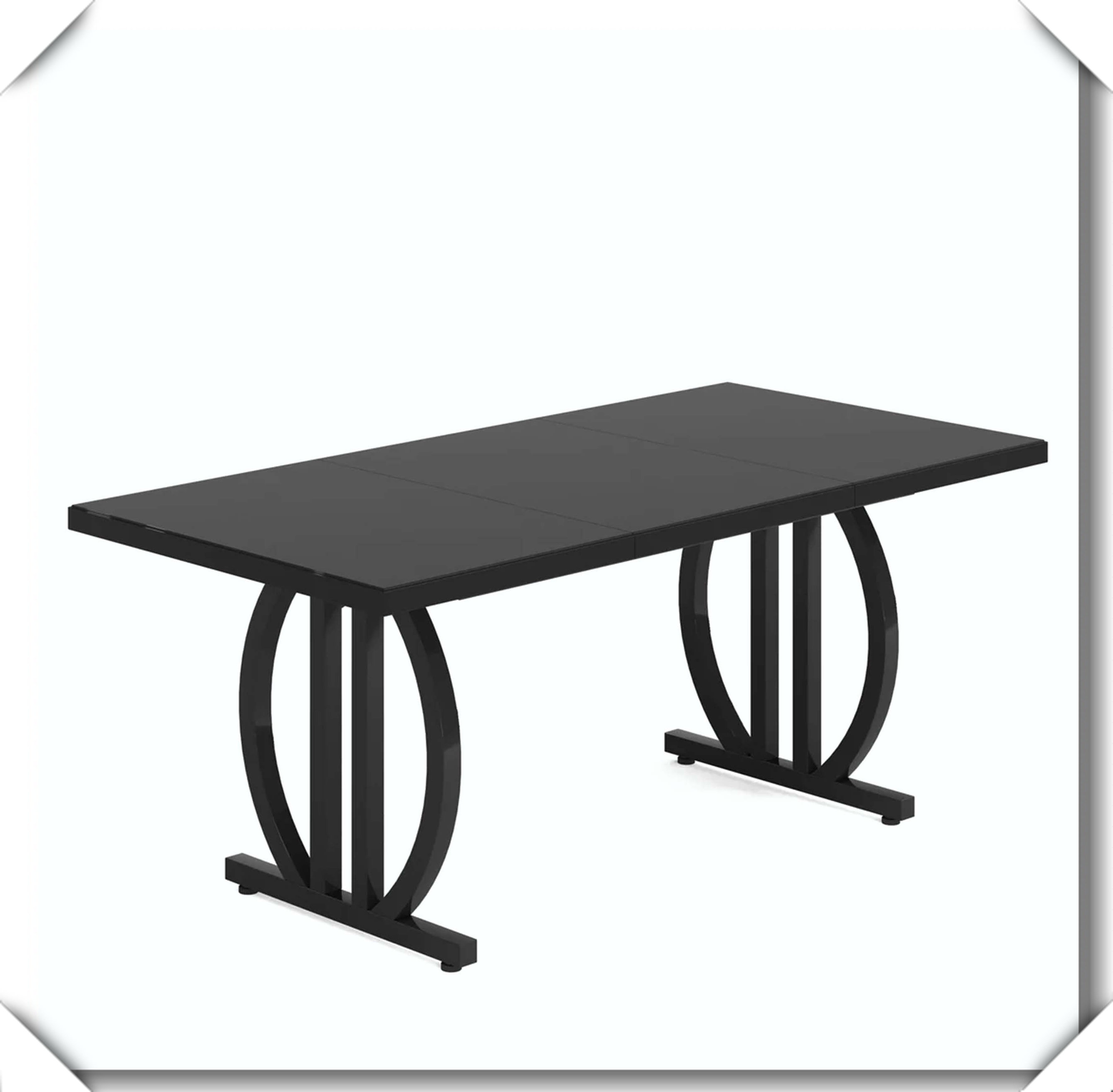 Wrought Studio™ Minimalistic Table Sleek Top Elegant Legs Inviting ...