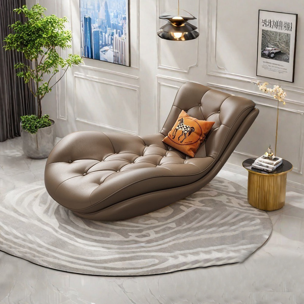 wangling hone Ergonomic recliner with solid wood frame | Wayfair