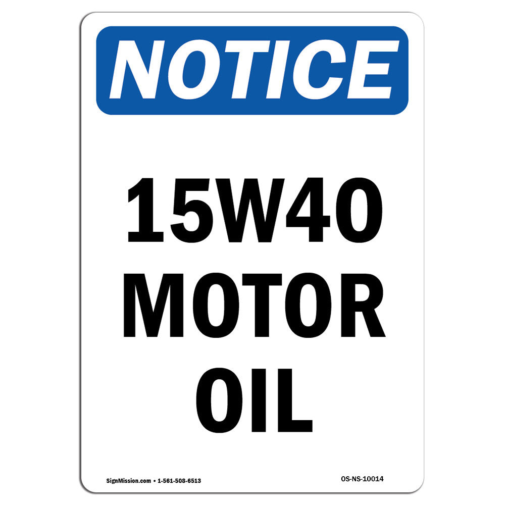 SignMission 15W40 Motor Oil Sign | Wayfair