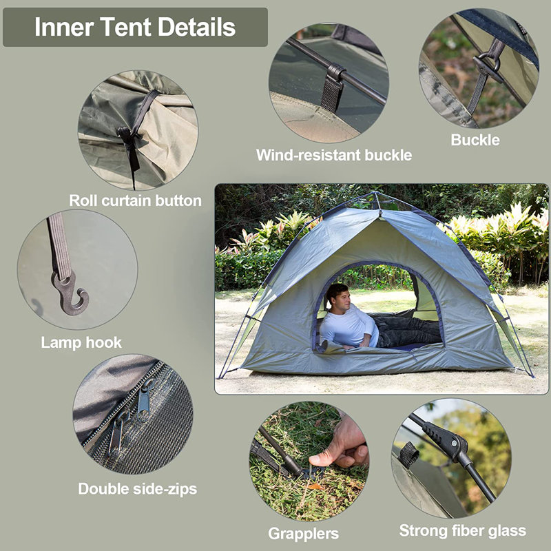 CG INTERNATIONAL TRADING 3 Person Tent with Carry Bag | Wayfair