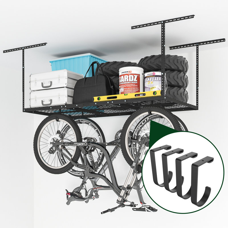 Rebrilliant Maryorie 72'' W Steel Height -Adjustable Ceiling Mounted ...