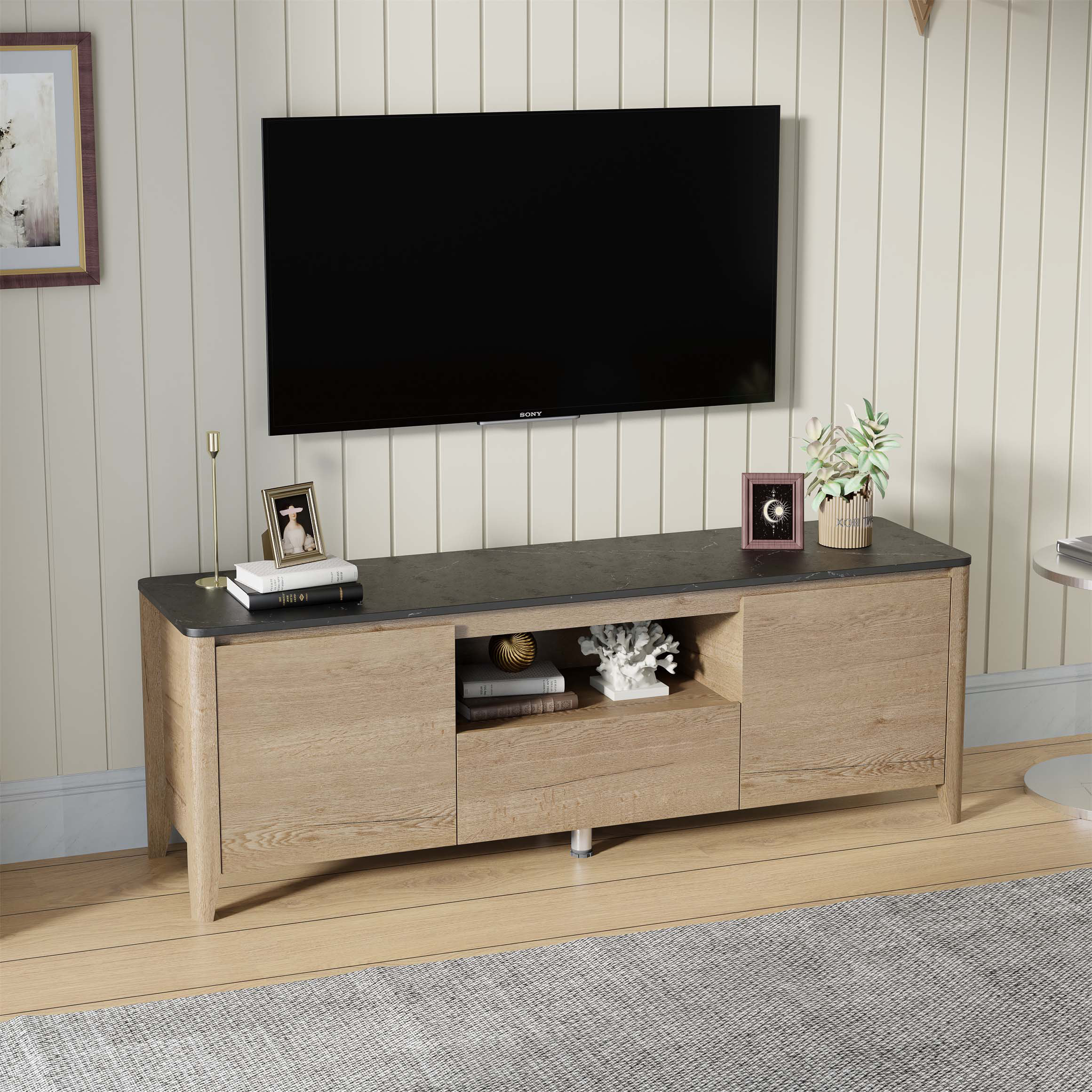 Latitude Run® Smyth 58.00'' W Storage Credenza | Wayfair