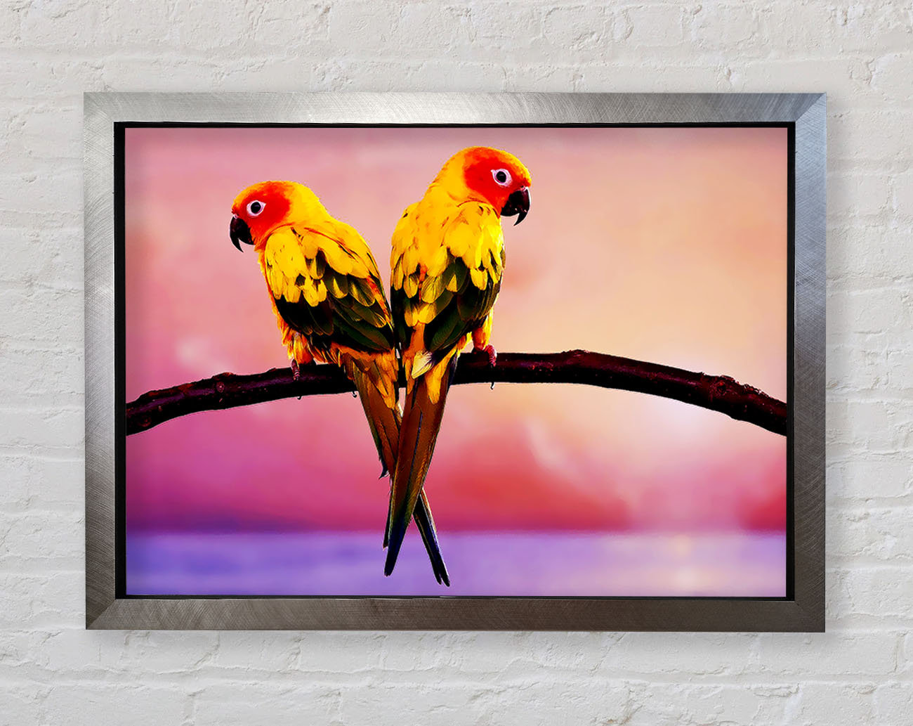 Brayden Studio Twin Parrots - Print | Wayfair.co.uk