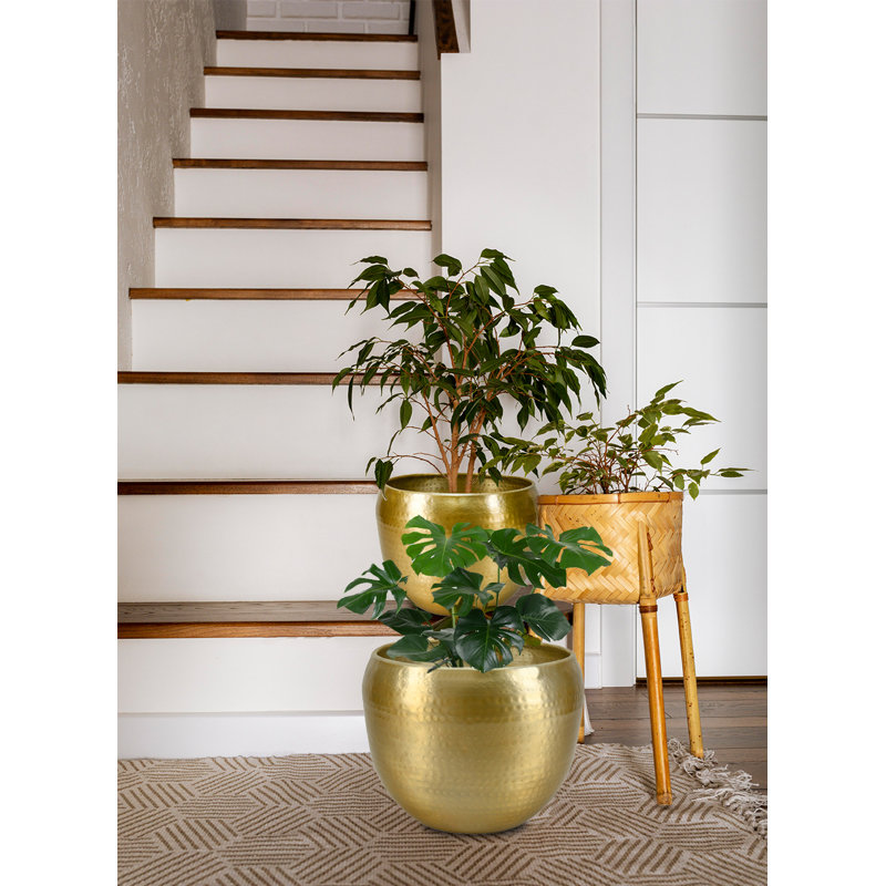 Mercer41 Prestin Metal Indoor Cachepot | Wayfair