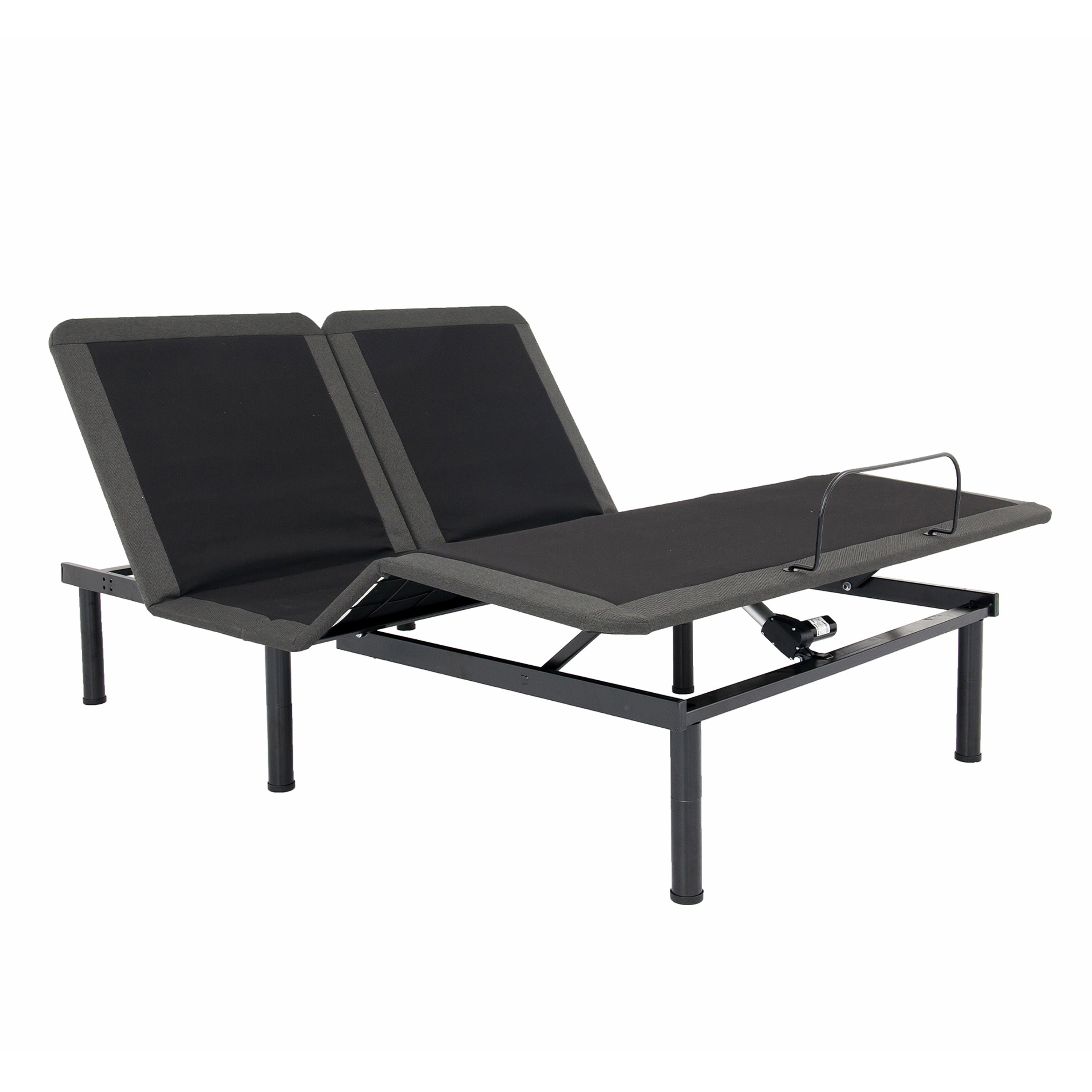 The Twillery Co. Hartzler Flex Head Quick Assembly Adjustable Bed Frame ...