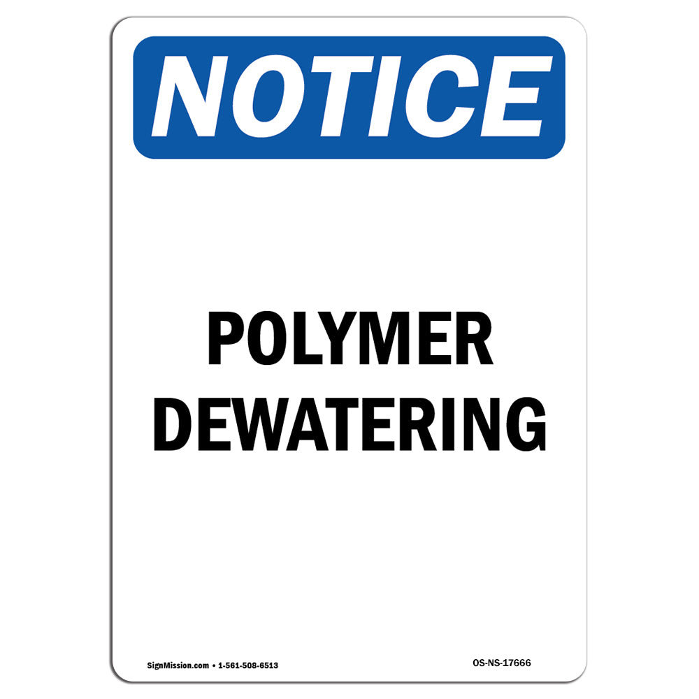 SignMission Polymer Dewatering Sign | Wayfair