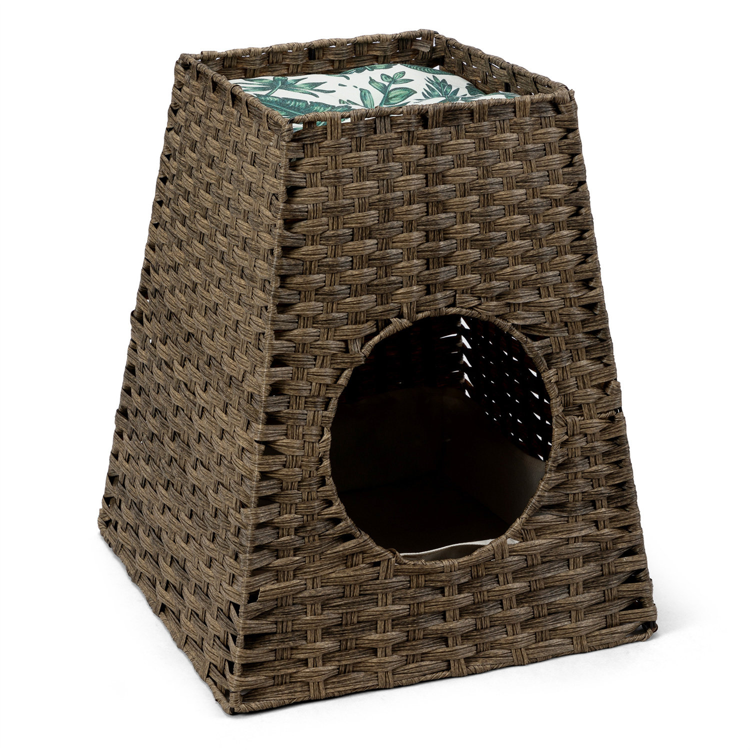 Ophelia & Co. Woven Rattan Cat Litter Box Enclosure Furniture, Rattan ...