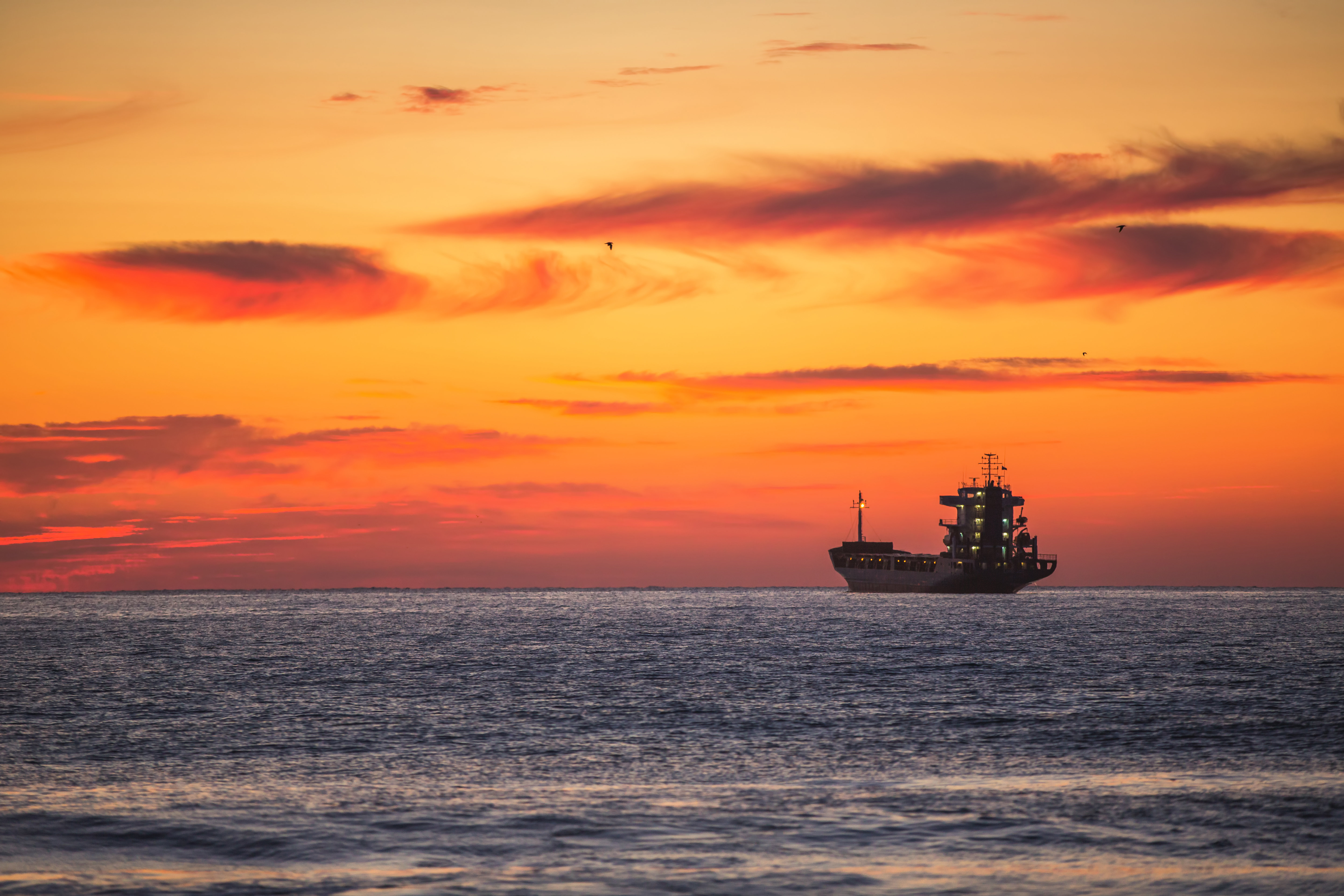 Breakwater Bay Cargo Ship Sailing by Kellyisp - Wrapped Canvas ...