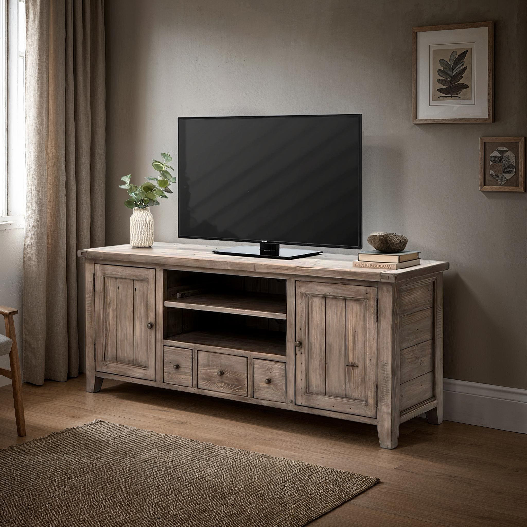 Loon Peak Felisita Solid Wood Entertainment Centre & Reviews - Wayfair ...