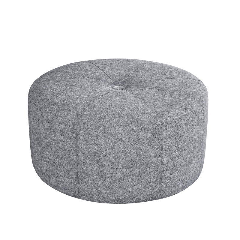 Hokku Designs Modern Upholstered Specialty Ottoman Bathroom Gray ...