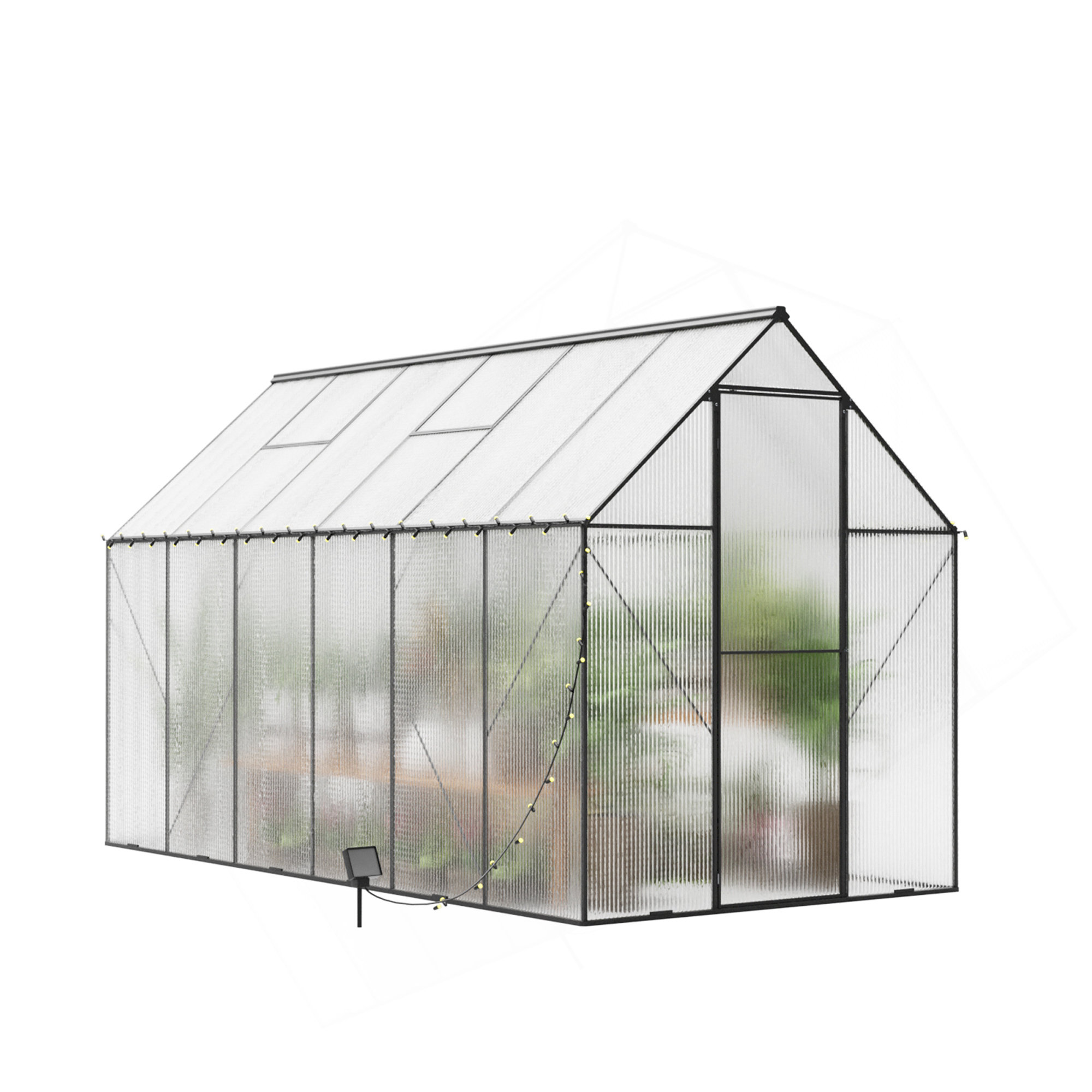 Mr Hua 6X12 Outdoor Greenhouse - Walk-In Heavy Duty Storage Shed With ...