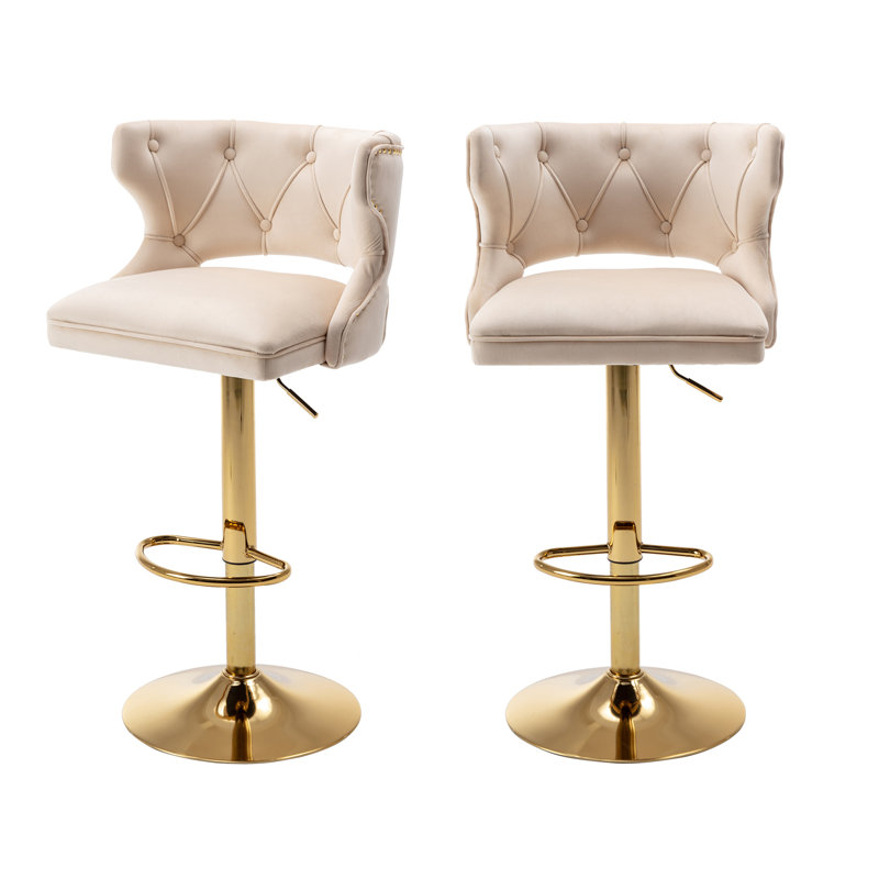 Rosdorf Park Swivel Adjustable Height Counter Stool & Reviews | Wayfair