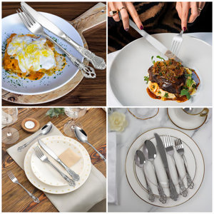 Canora Grey Tevin Stainless Steel Flatware Set - Service for 8 | Wayfair