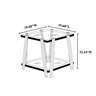 Wrought Studio™ 20" Square Stainless Steel End Table, Double-Layer ...