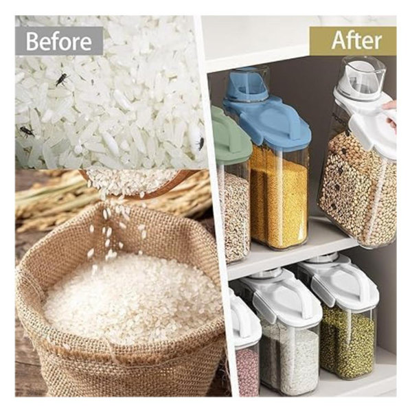 Prep & Savour 1 Piece Cereal Containers Storage, 2.8L/95Oz Airtight ...