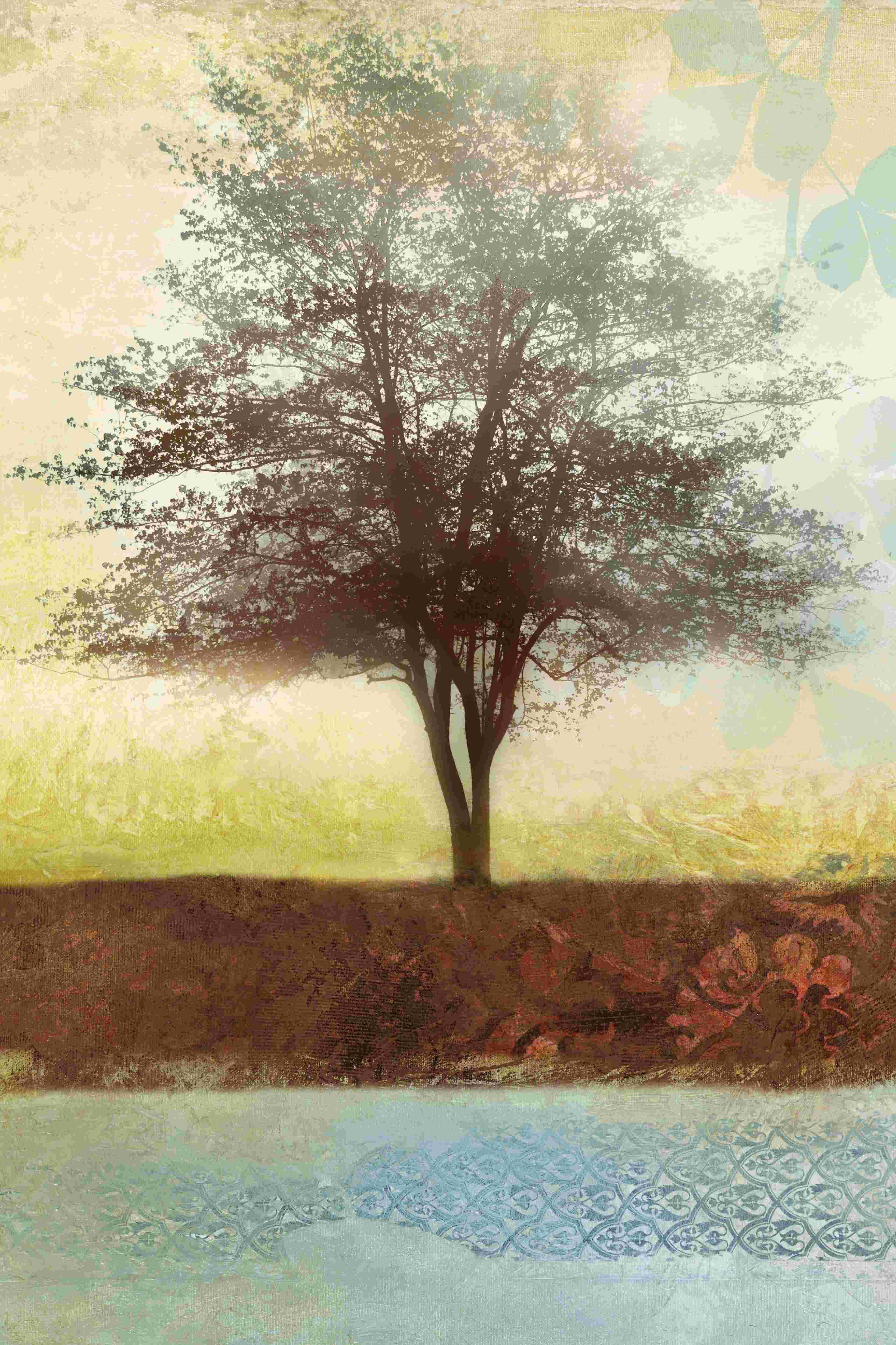 Millwood Pines Transitional Solitude Tree - Wrapped Canvas Print | Wayfair