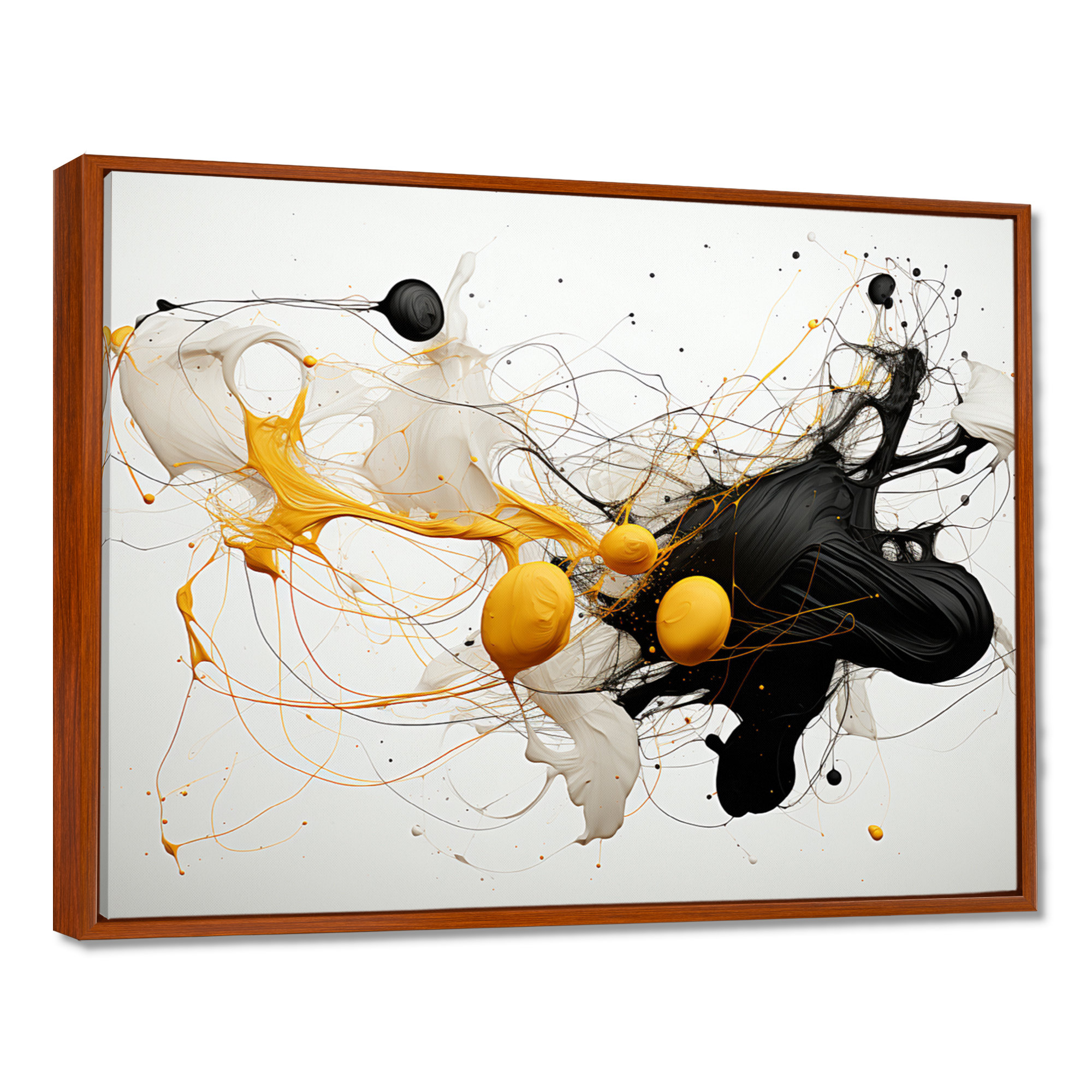 Wrought Studio™ Dance Of The Bee Delicate Ink Clouds - Liquid Ink ...