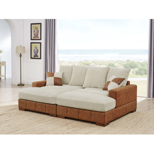 Ebern Designs Coastal Luxe Modular Sofa | Wayfair