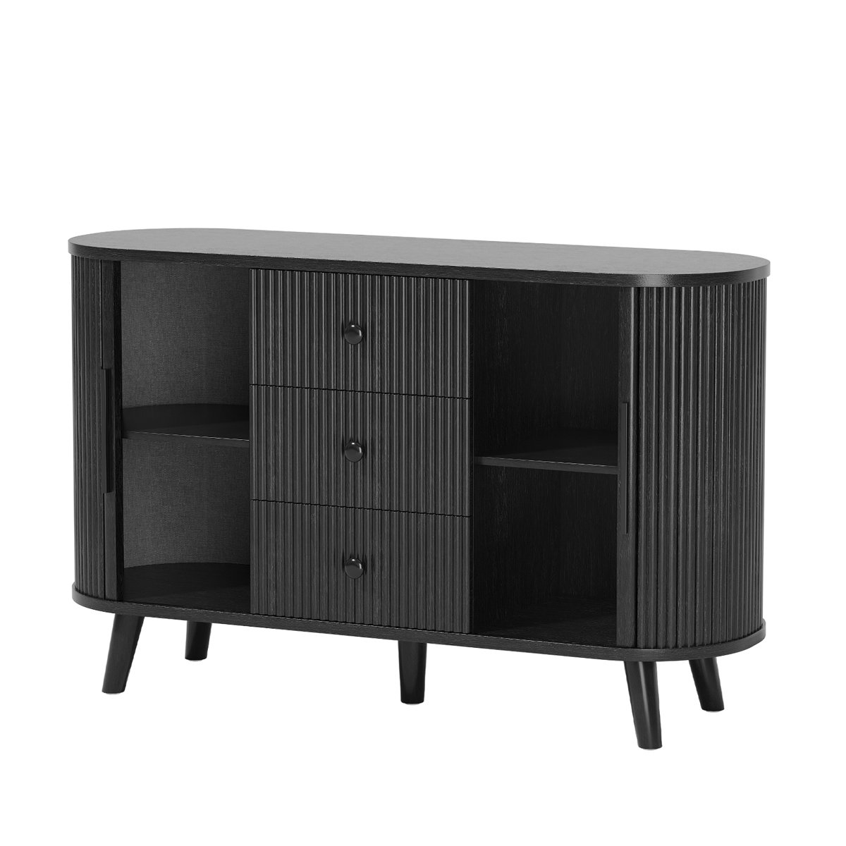 George Oliver 47'' Modern Sideboard Buffet Cabinet With Drawers ...