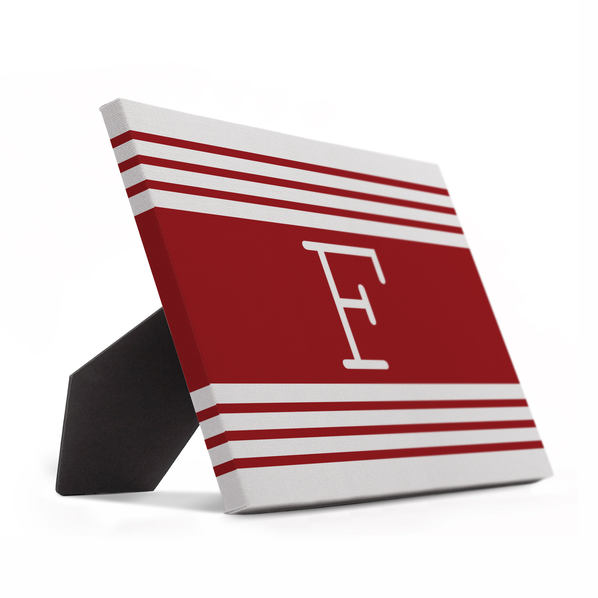 Winston Porter Saxon Monogram Canvas Easel Back Decorative Plaque ...