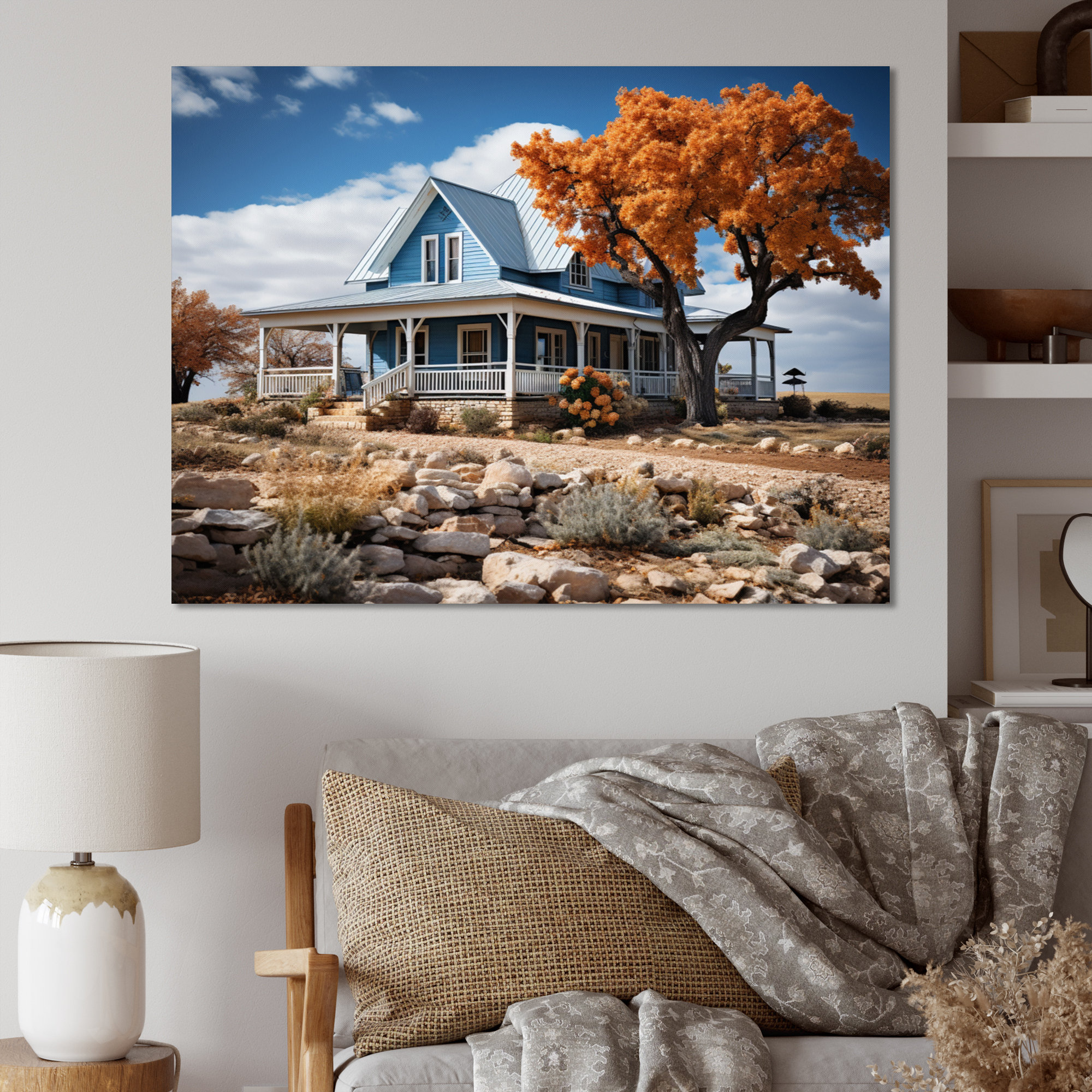 Red Barrel Studio Farmhouse Quaint Homestead - Print on Canvas ...