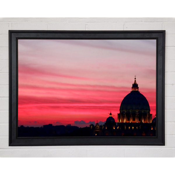 Ebern Designs St Peters Basilica Pink - Single Picture Frame Art Prints ...
