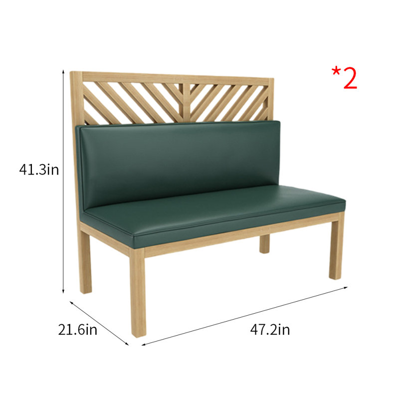 Visual card holder Modern Leisure Cafe Restaurant Benches. Faux Leather ...