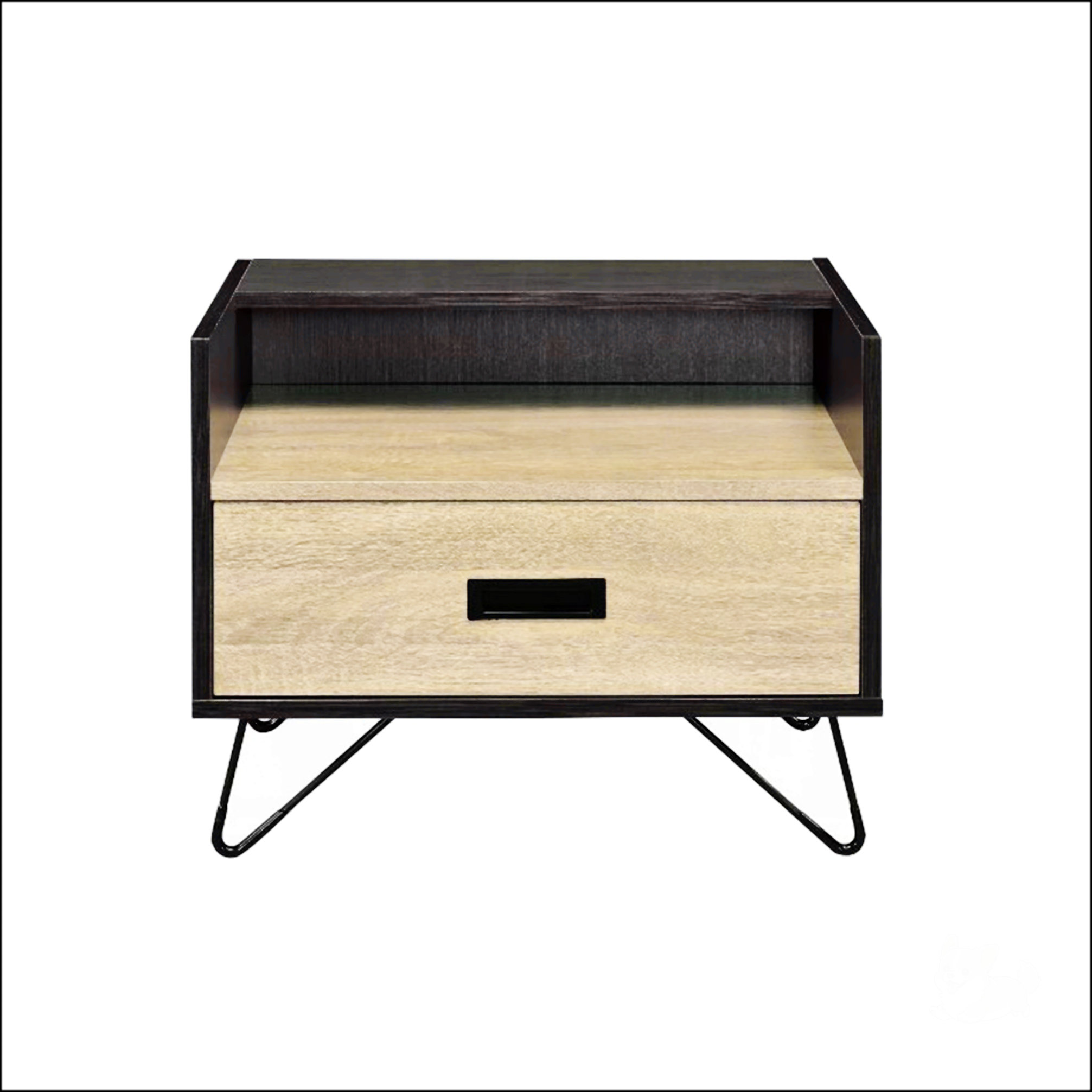 17 Stories Stylish And Functional Nightstand With Drawer And Open ...