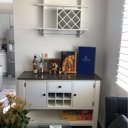 Latitude Run® Alina Wall Mounted Wine Bottle & Glass Rack in White ...