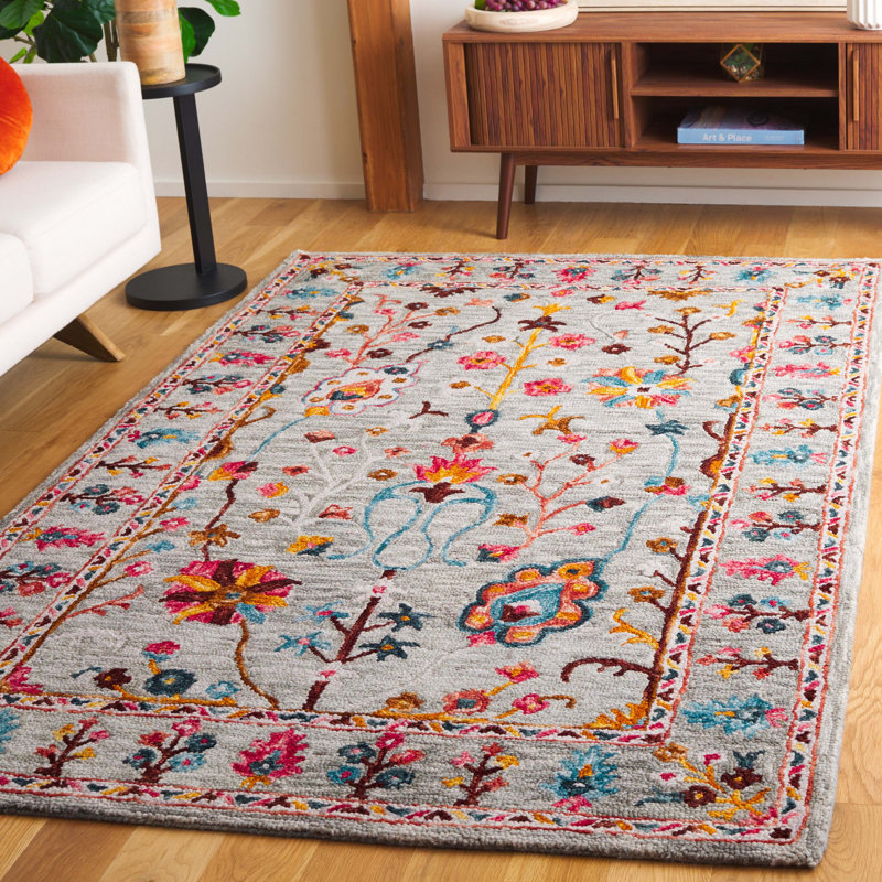 Langley Street Lozoya Hand Tufted Floral Rug | Wayfair