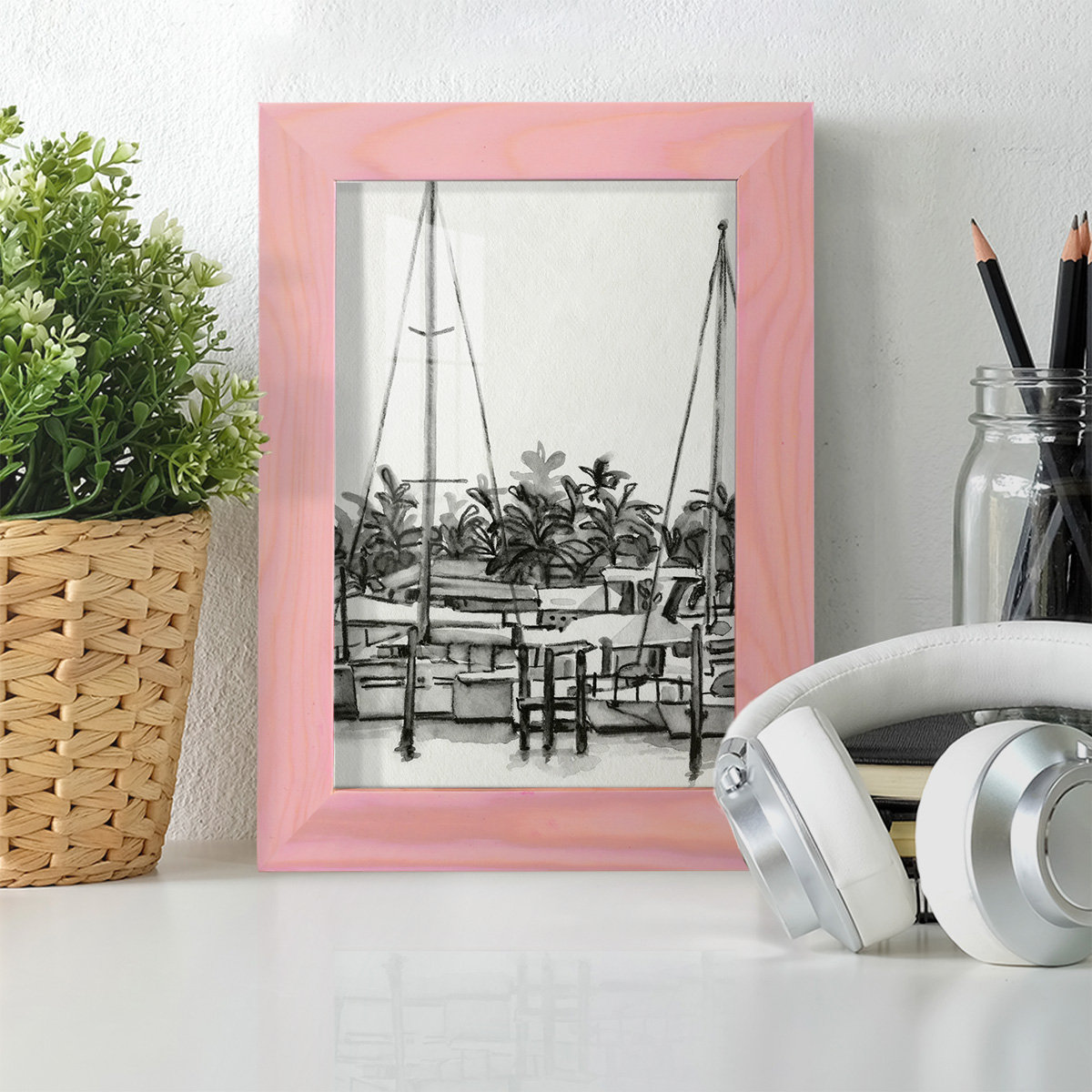 Red Barrel Studio® Zinvor Neutral Tropics II Framed On Paper | Wayfair