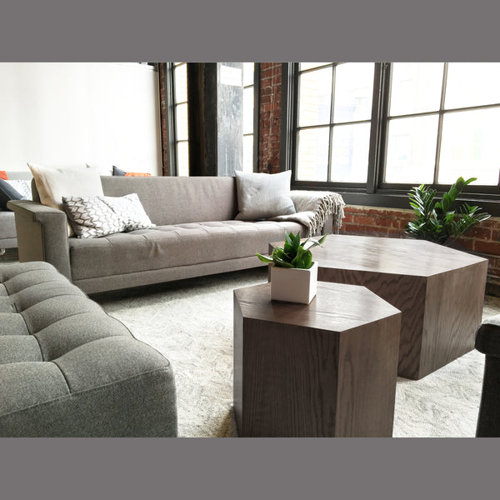 Hammers and Heels Solid Wood Block Coffee Table | Wayfair