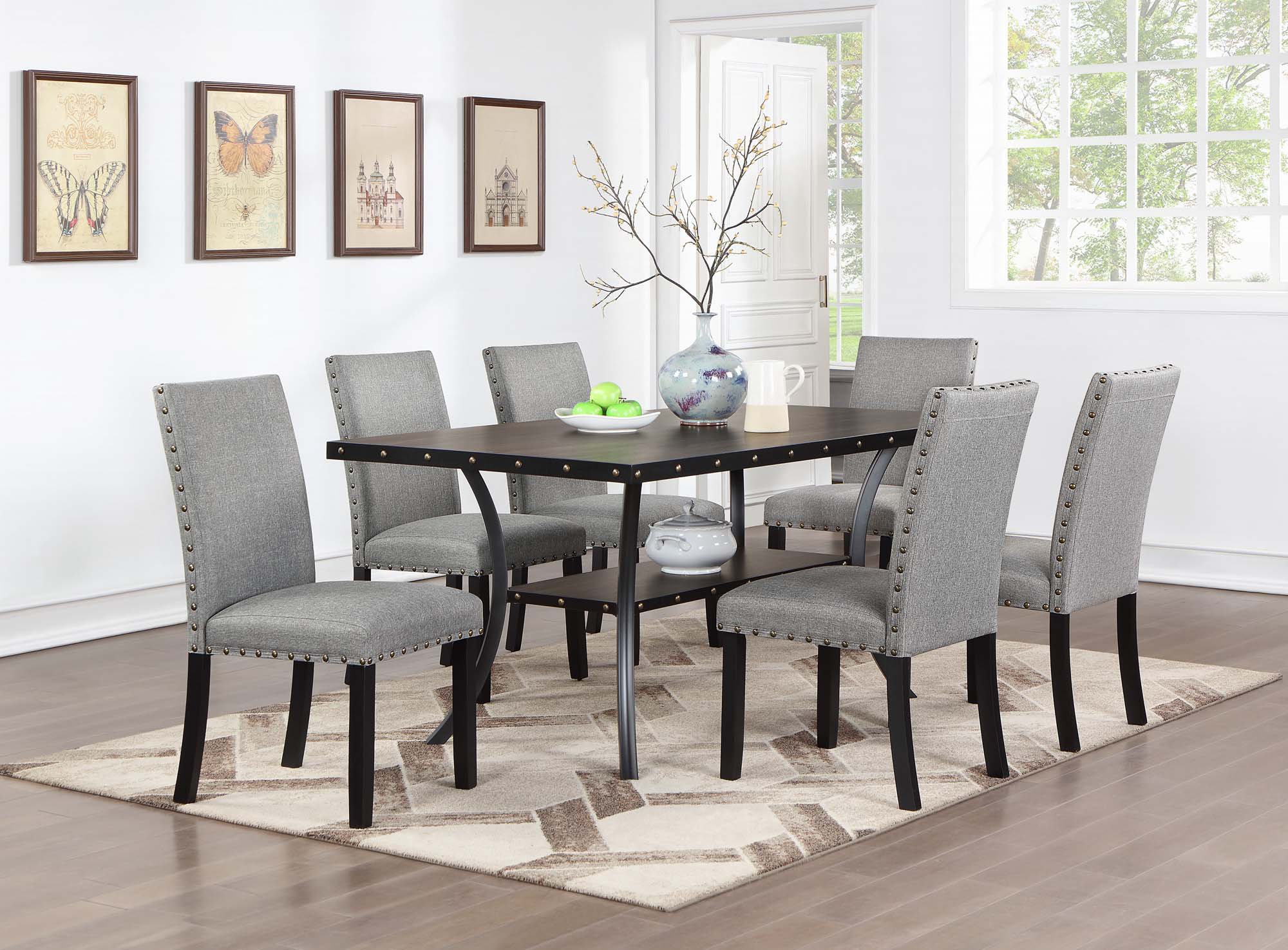 Darby Home Co Dining Room Furniture Storage Shelve 7Pc Dining Set | Wayfair