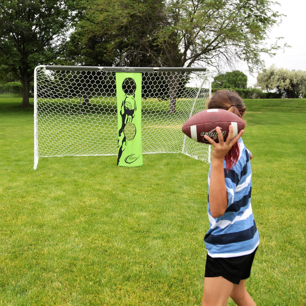 Skywalker Sports 12’ X 7' Soccer Goal With Practice Banners | Wayfair