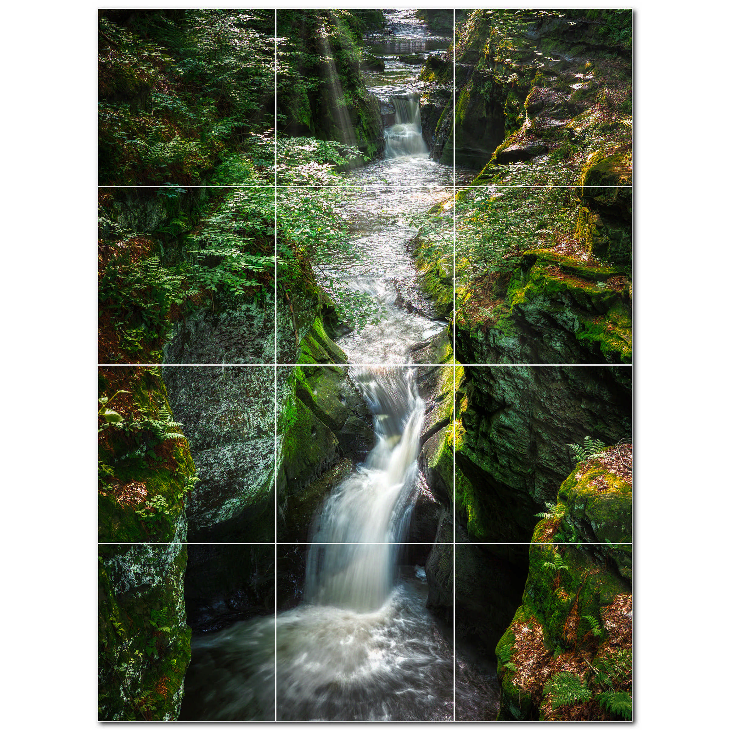 Picture-Tiles.com 24" x 32" Ceramic Waterfalls Photo Decorative Mural ...