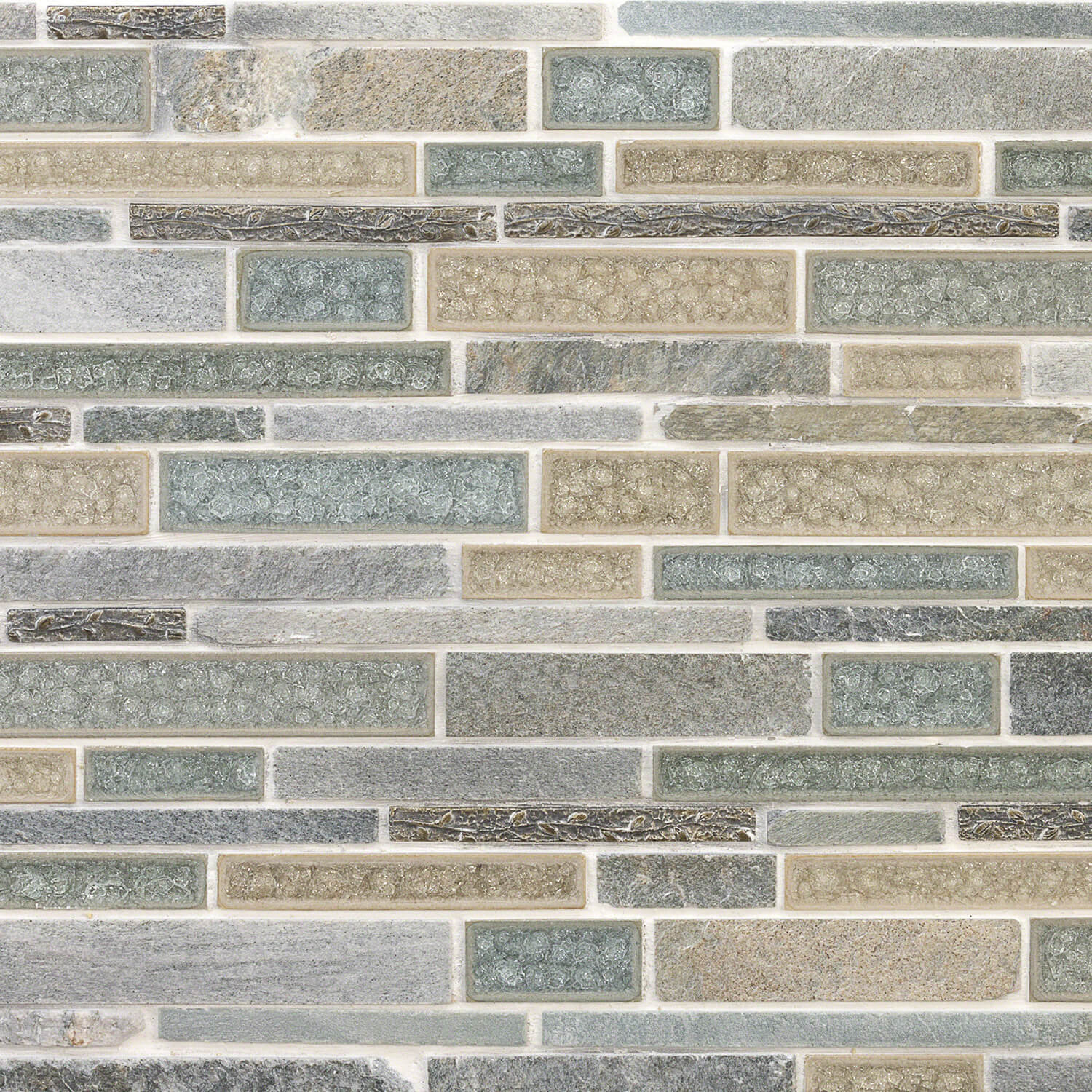 Bond Tile Olive Engineered Stone Linear Mosaic Tile & Reviews | Wayfair