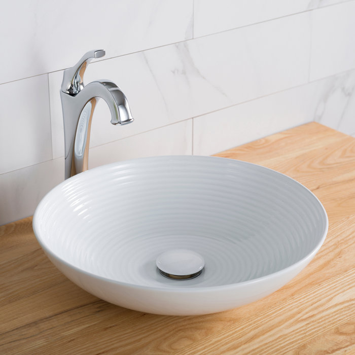 Kraus Thin ceramics Circular Vessel Bathroom Sink & Reviews | Wayfair