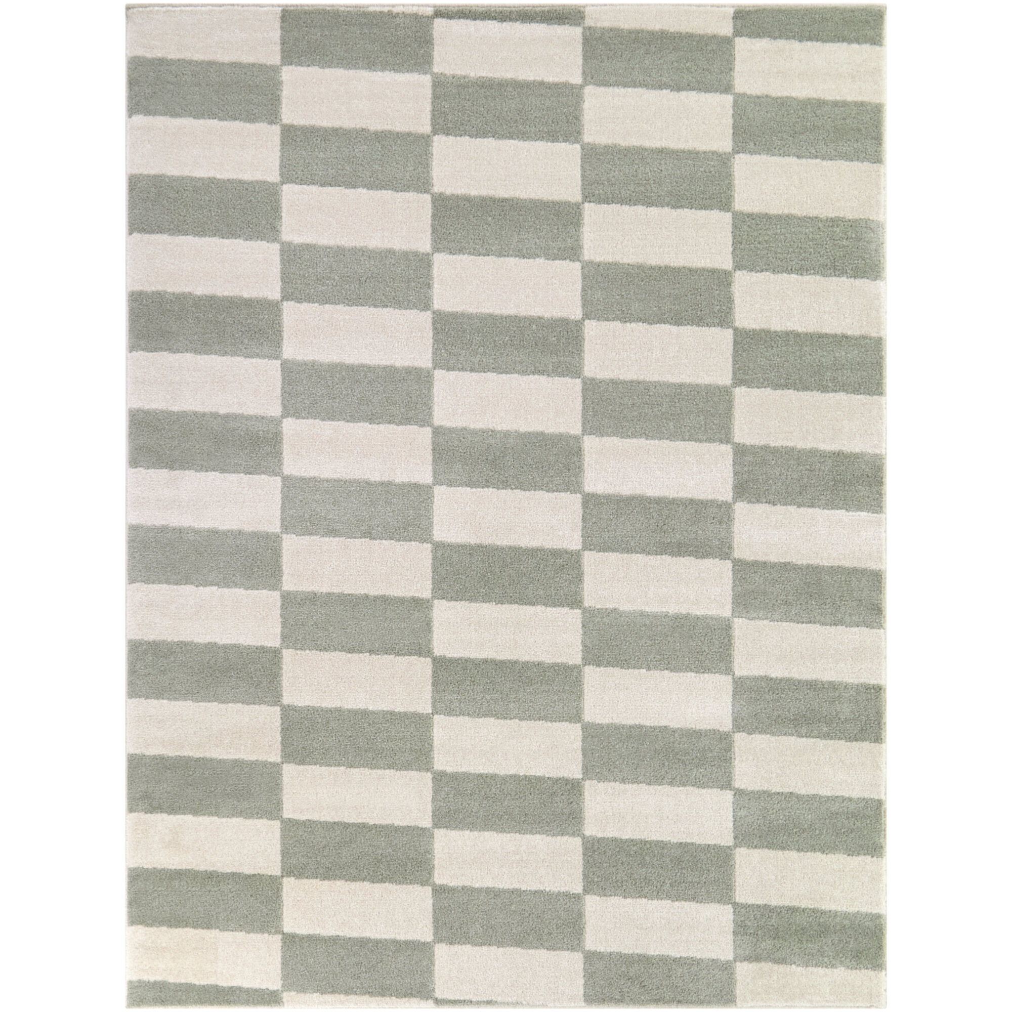 Latitude Run® Elijah Grey Checkered Area Rug | Wayfair