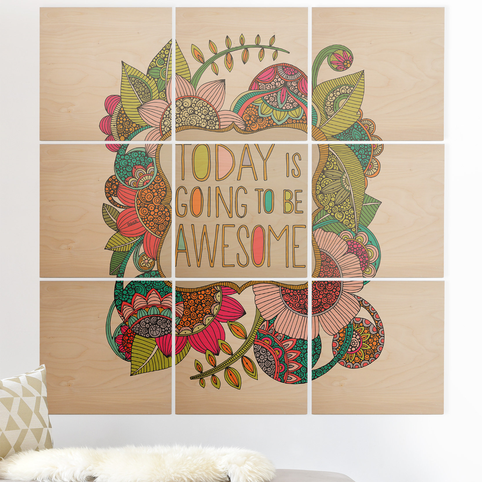 East Urban Home Today Is Going to Be Awesome - Textual Art Print on ...