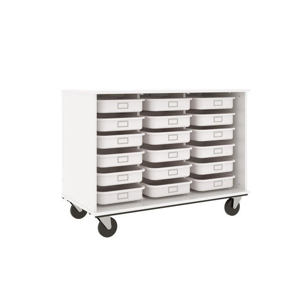 Stevens ID Systems Closed Tray Mobile Classroom Storage with Locking ...