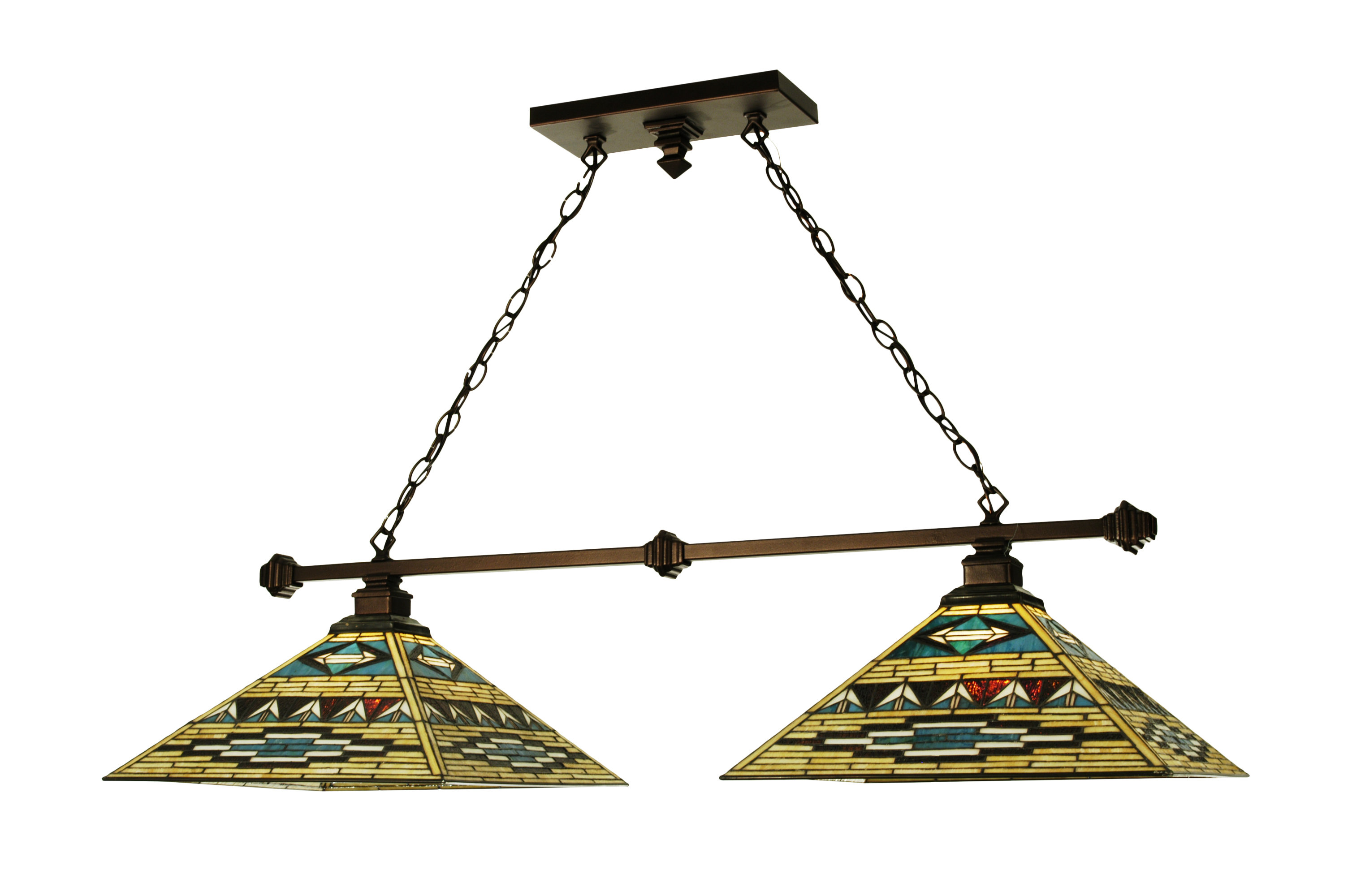 Meyda Lighting Valencia Mission 2 - Light Kitchen Island Linear Pendant ...