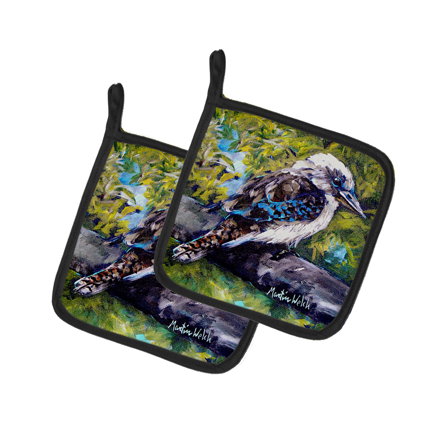 Caroline's Treasures Martin Welch New Artwork Polyester Potholder Set ...